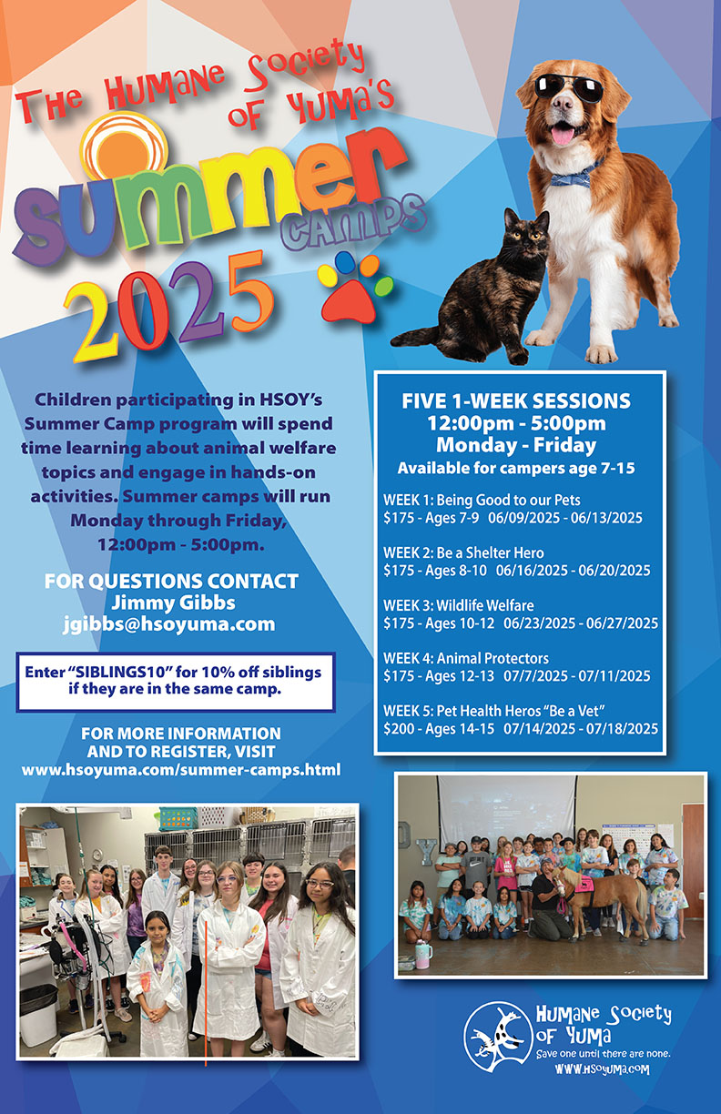 2025 Summer Camp at Humane Society of Yuma